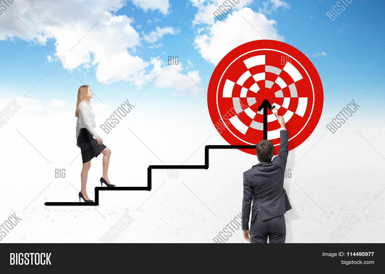 Setting Achieving Goal Image & Photo (Free Trial) | Bigstock