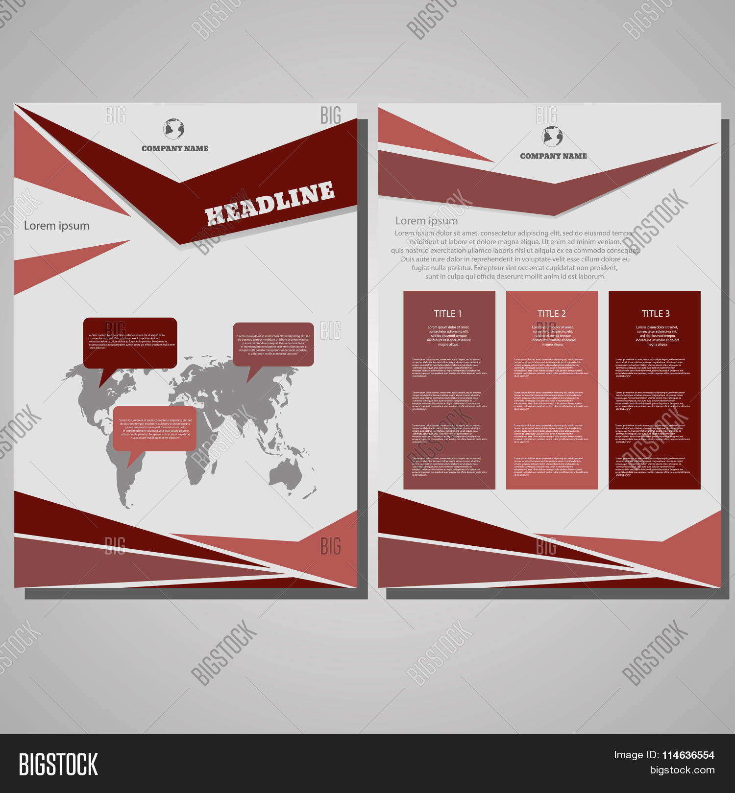 Brochure Design Vector & Photo (Free Trial) | Bigstock