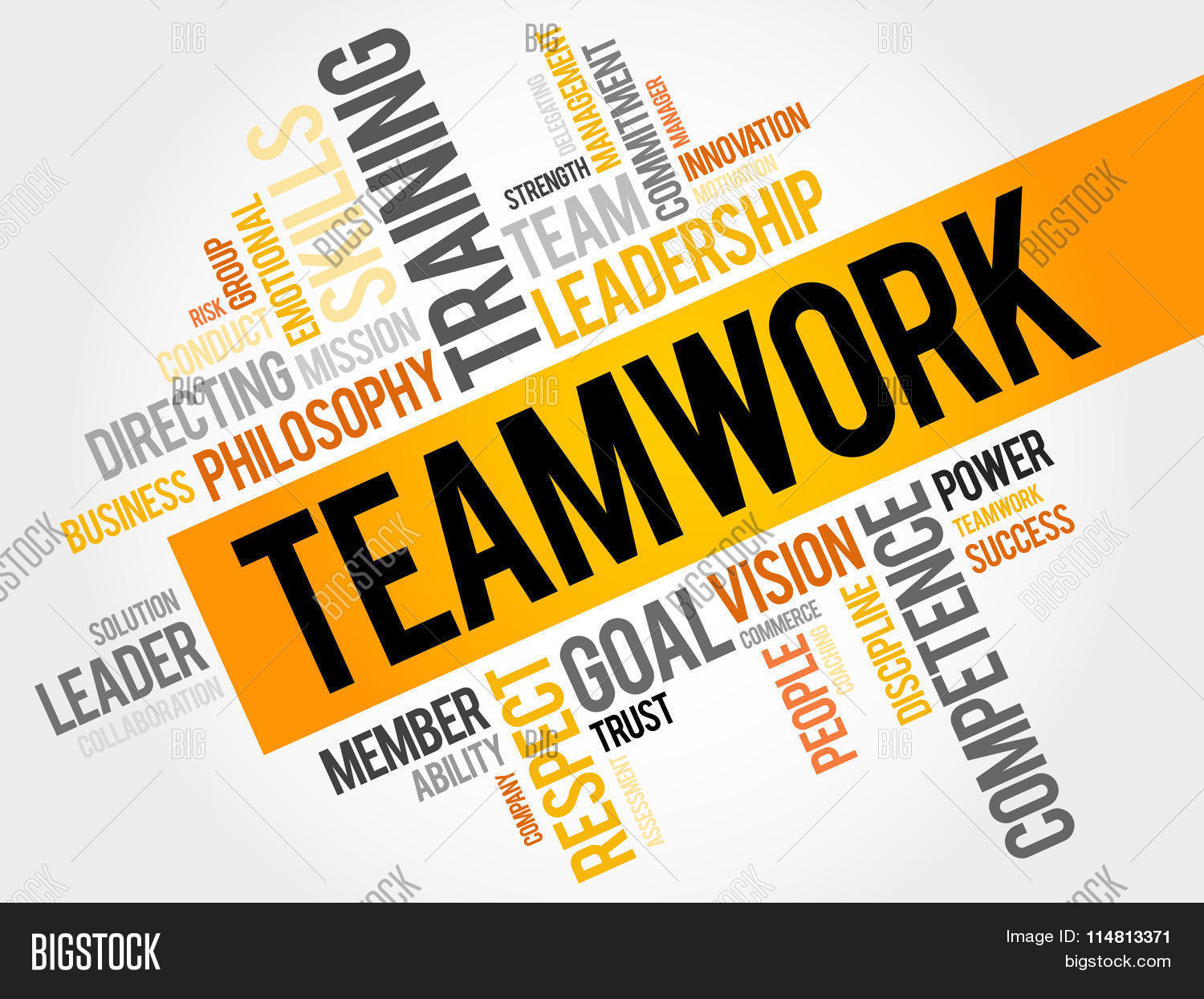 Teamwork Word Cloud Image & Photo (Free Trial) | Bigstock