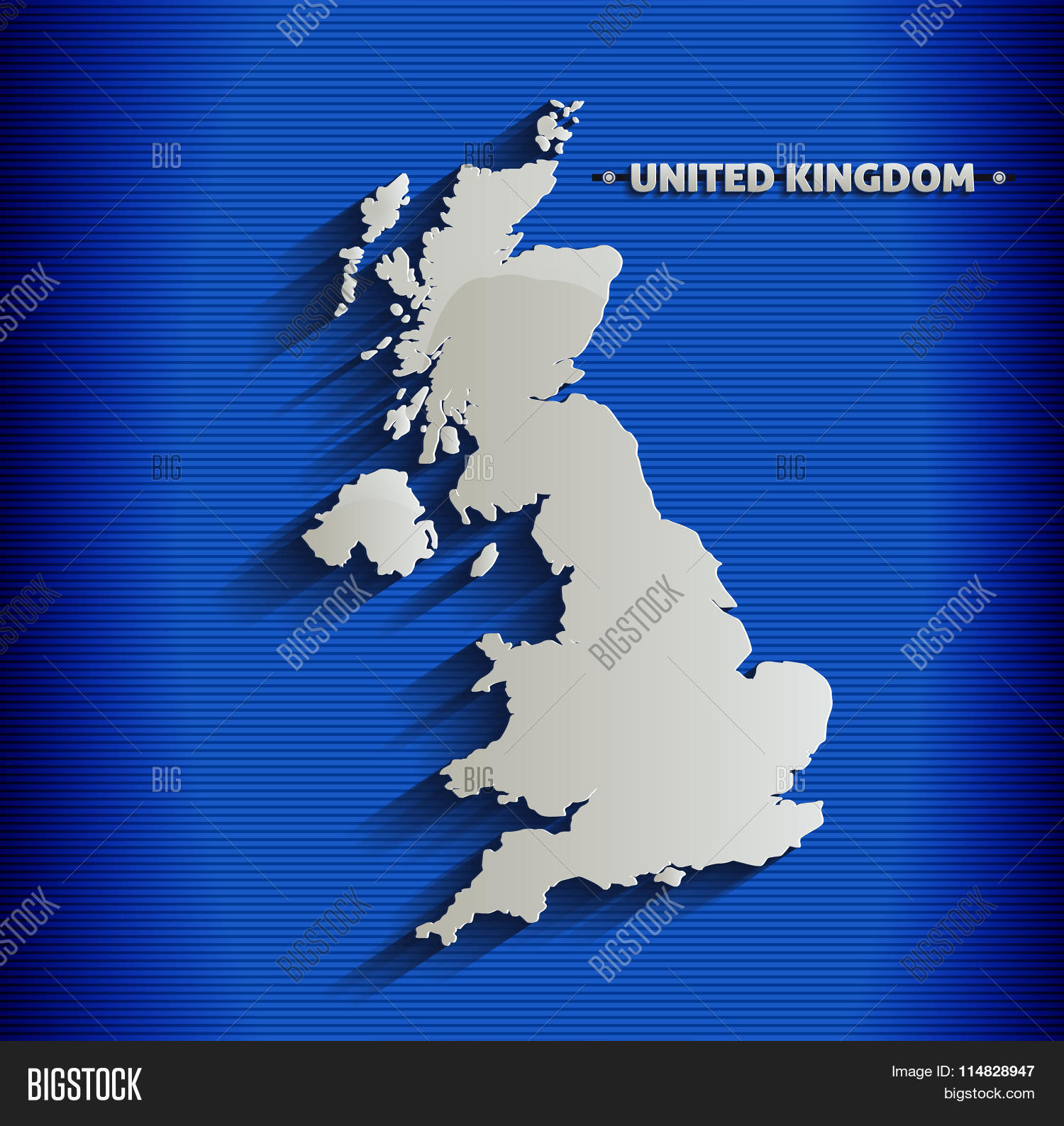 United Kingdom Map Vector & Photo (Free Trial) | Bigstock