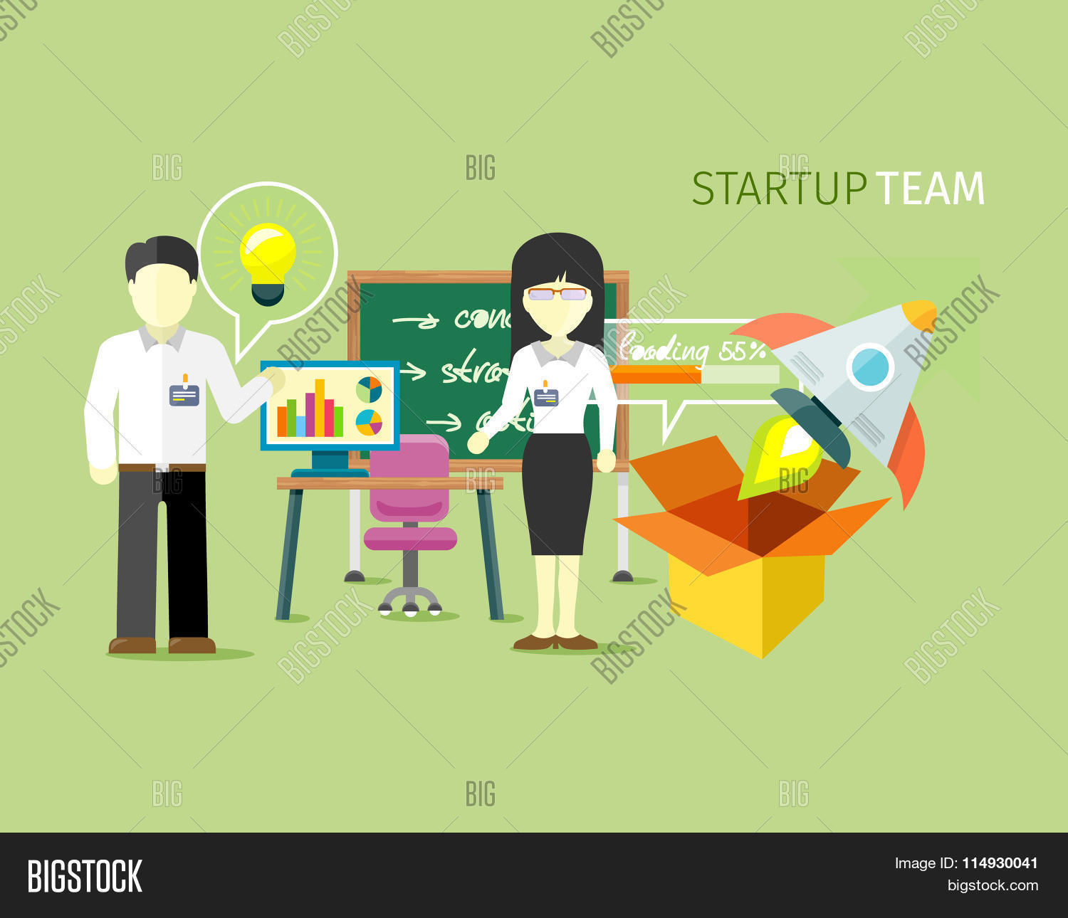 Startup Team People Vector & Photo (Free Trial) | Bigstock