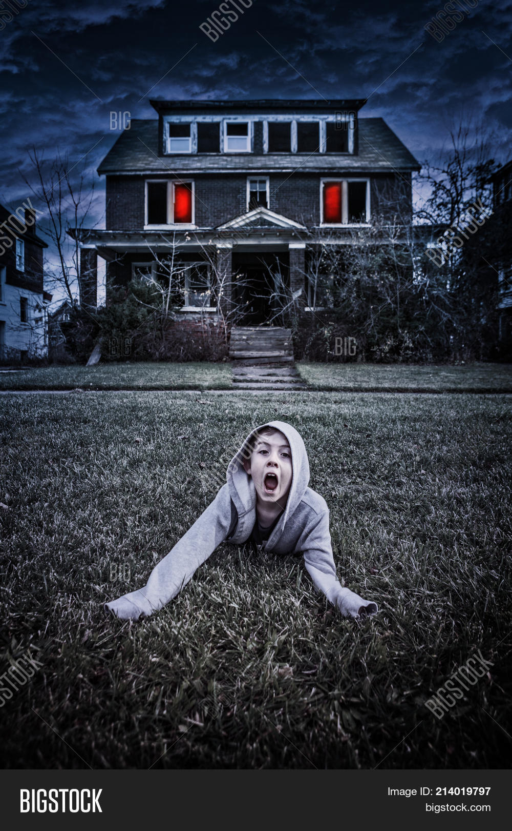 Terrified Boy Yelling Image & Photo (Free Trial) | Bigstock