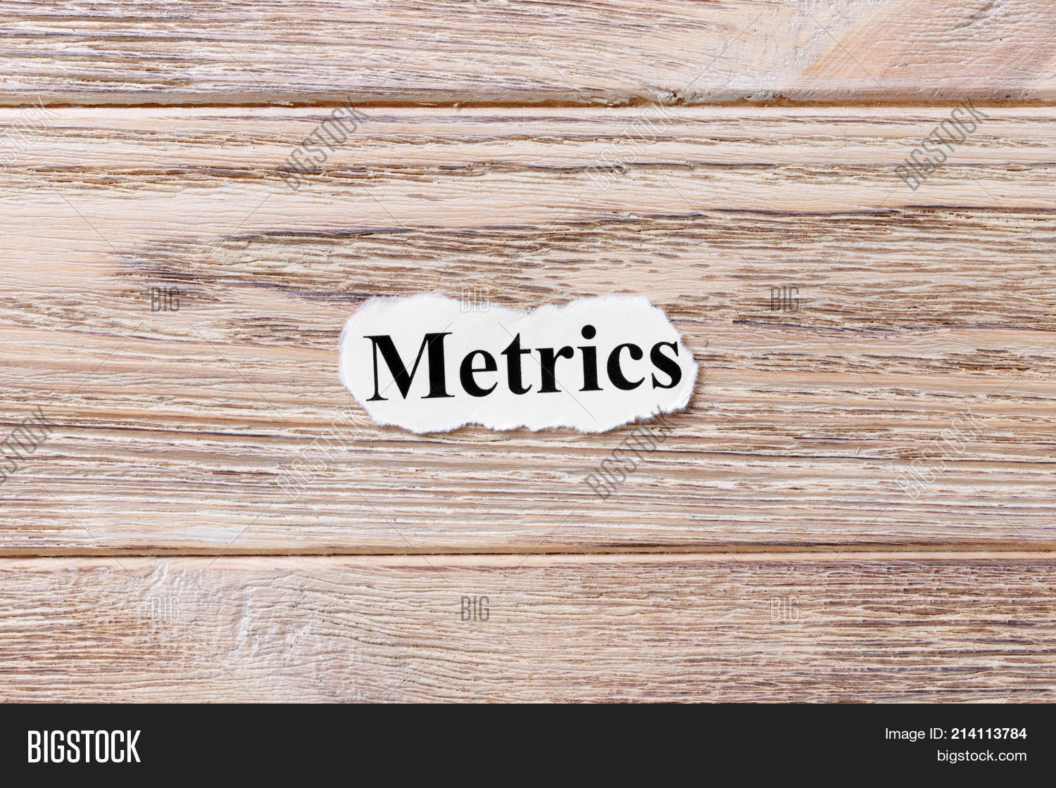 Metrics Word On Paper Image & Photo (Free Trial) | Bigstock