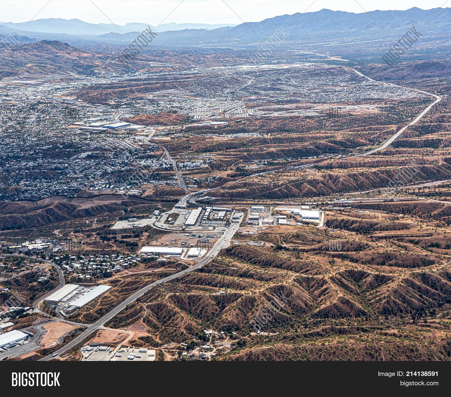 Border Crossing Aerial Image & Photo (Free Trial) | Bigstock