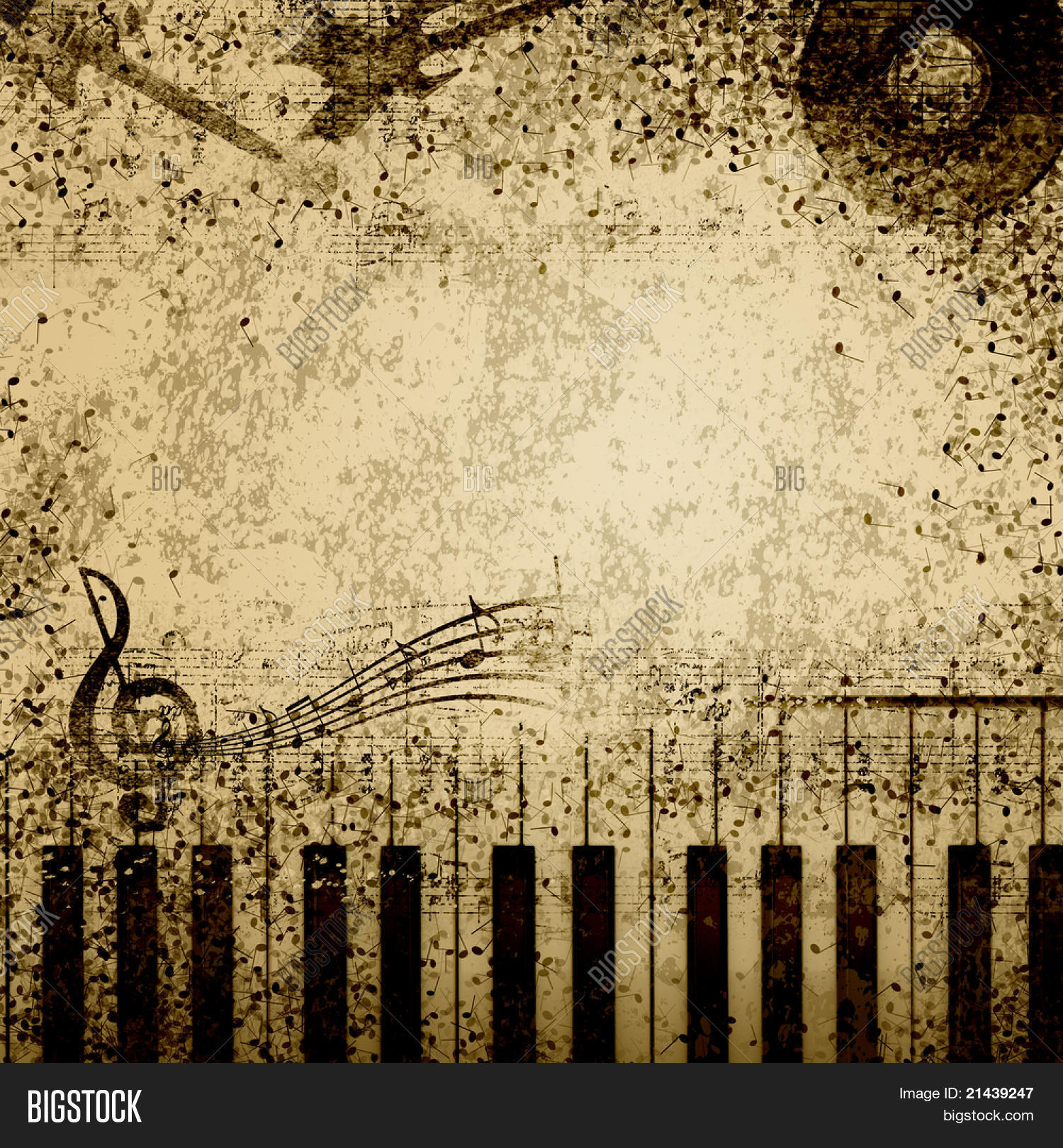 Music Notes On Old Image & Photo (Free Trial) | Bigstock