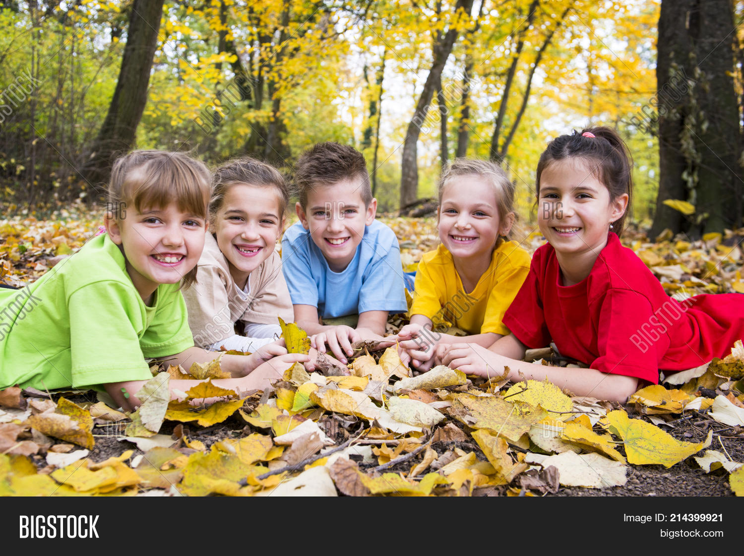 Happy Kids Forest Image & Photo (Free Trial) | Bigstock