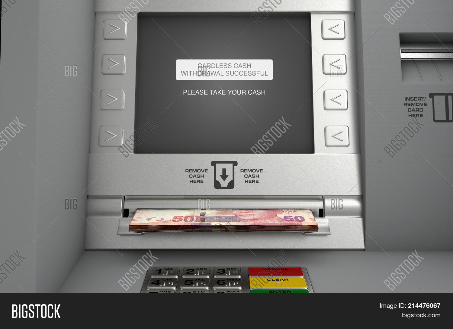 Atm Cardless Cash Image & Photo (Free Trial) | Bigstock