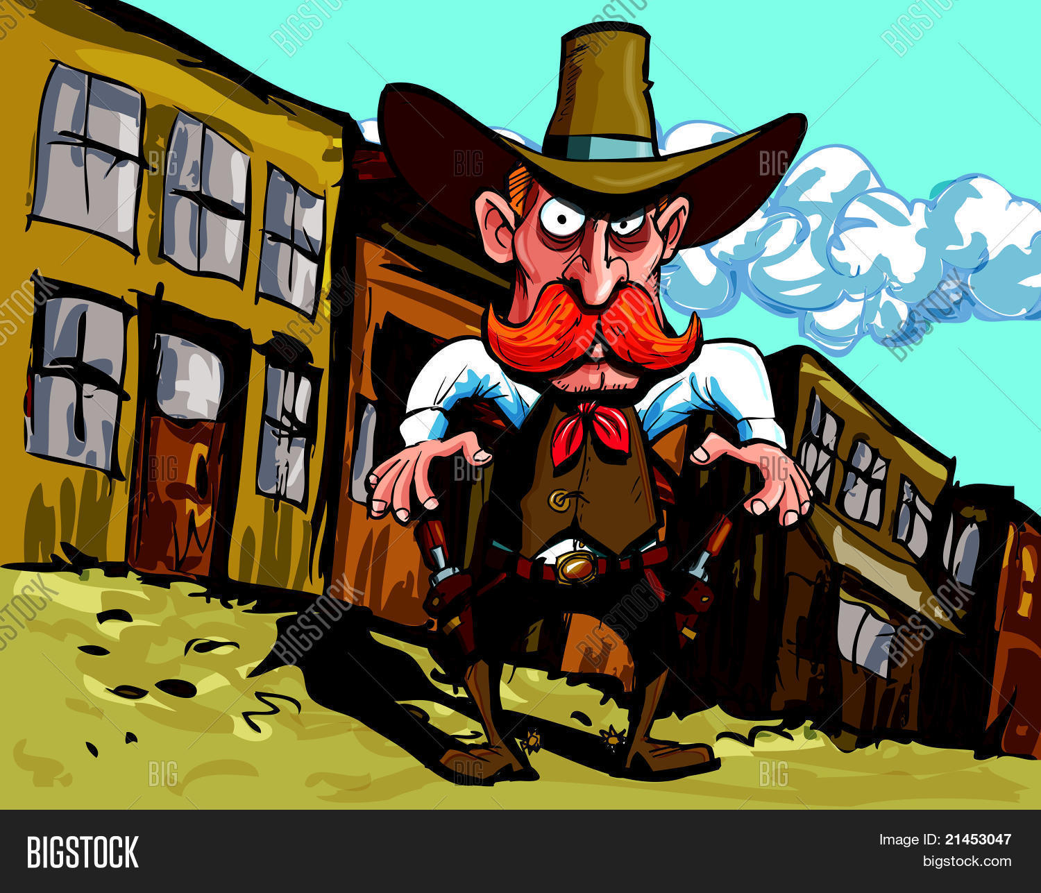 Cartoon Cowboy Vector & Photo (Free Trial) | Bigstock
