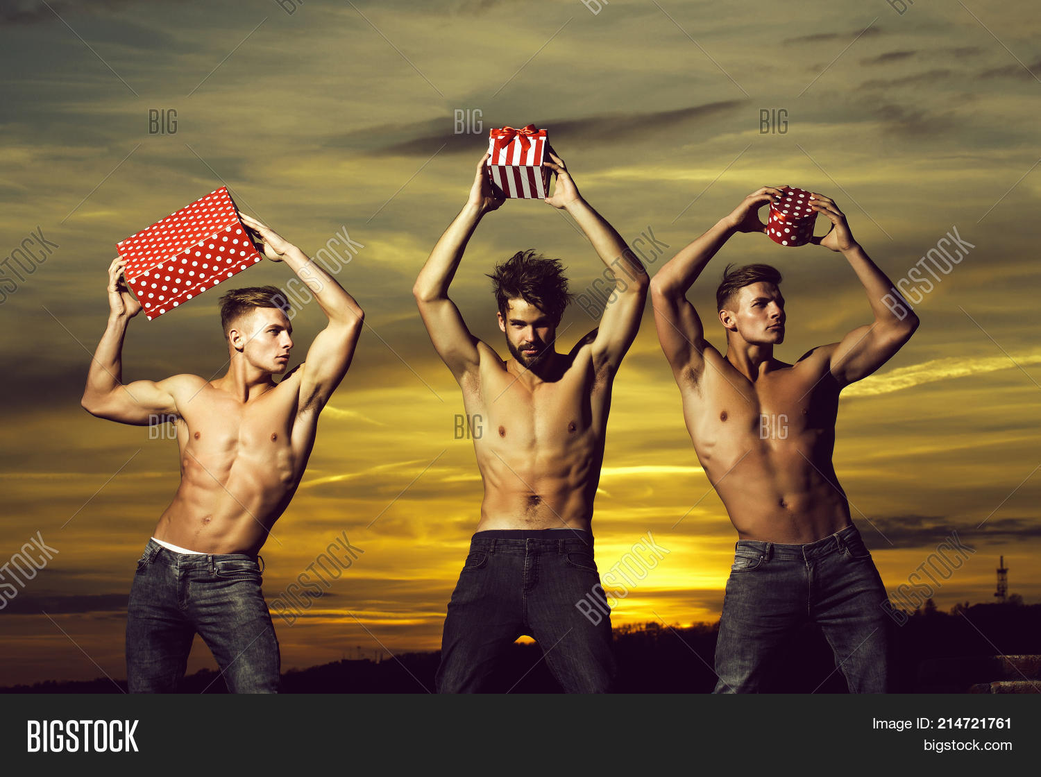 Muscular Men Sunset Image & Photo (Free Trial) | Bigstock
