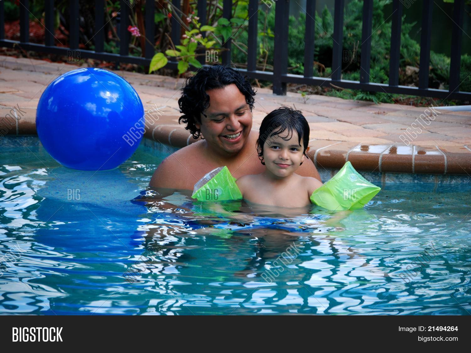 Hispanic Boy Pool Image & Photo (Free Trial) | Bigstock