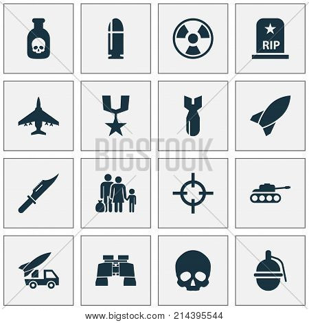Combat Icons Set Vector & Photo (Free Trial) | Bigstock