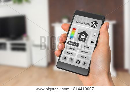 Smart Home Control App Image & Photo (Free Trial) | Bigstock