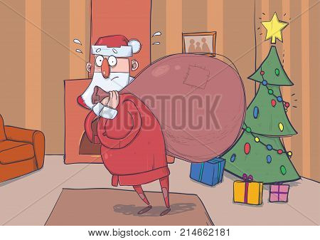 Funny Confused Santa Vector & Photo (Free Trial) | Bigstock