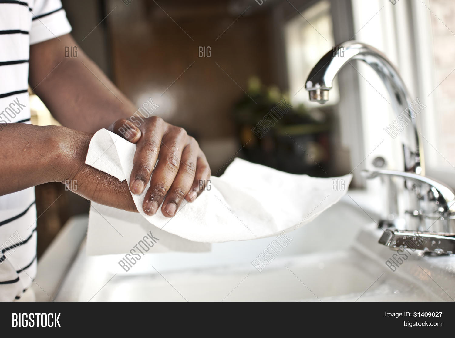 Hands Drying On Paper Image & Photo (Free Trial) | Bigstock