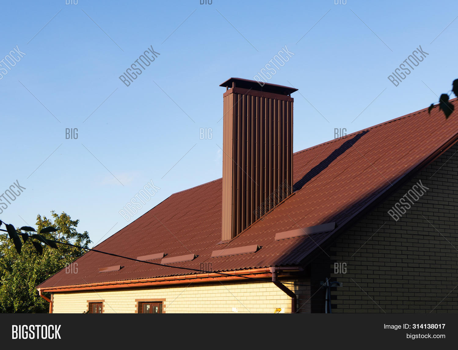 Roof Chimney Made Image & Photo (Free Trial) | Bigstock