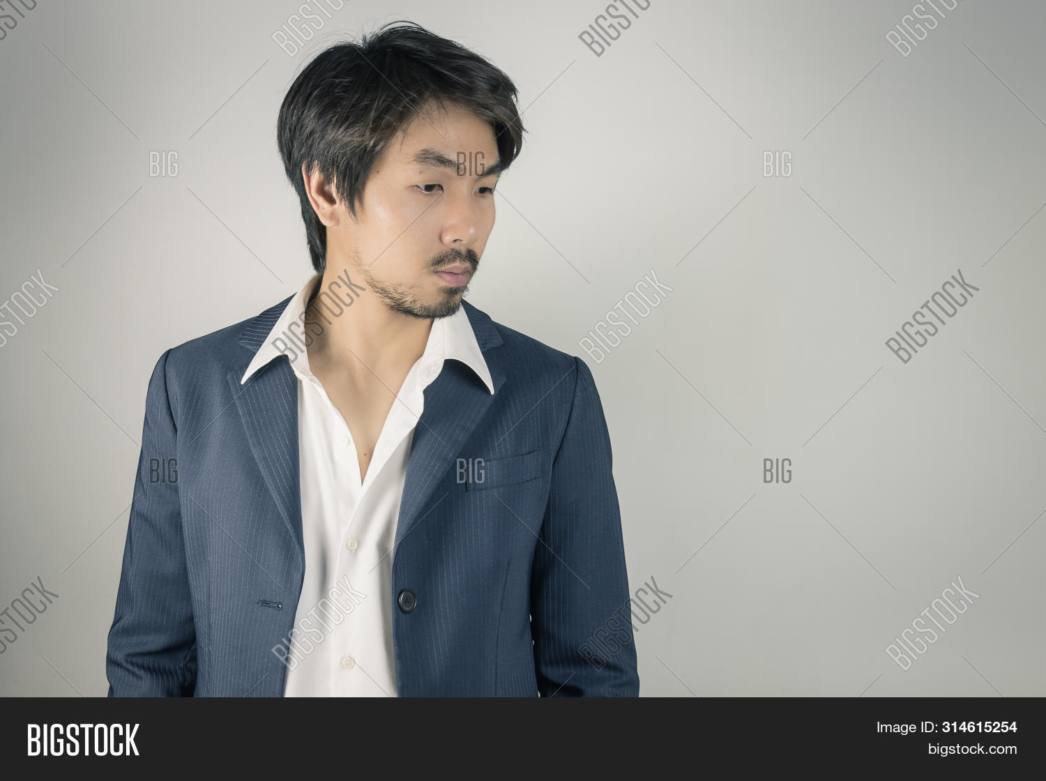 Portrait Man Navy Blue Image & Photo (Free Trial) | Bigstock