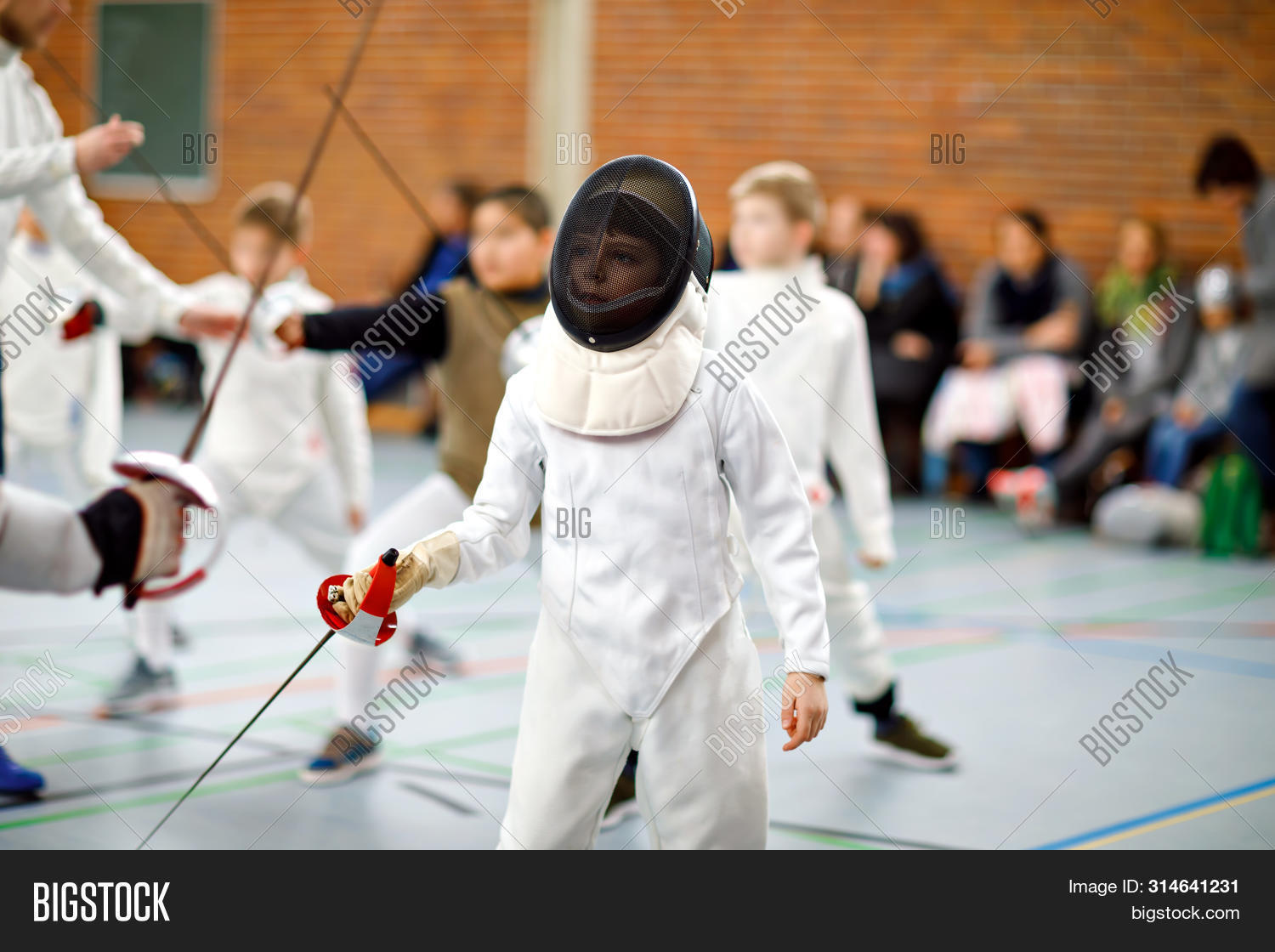 Little Kid Boy Fencing Image & Photo (Free Trial) | Bigstock