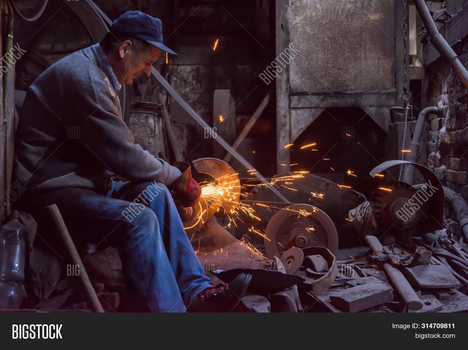 Blacksmith Polishing Image & Photo (Free Trial) | Bigstock