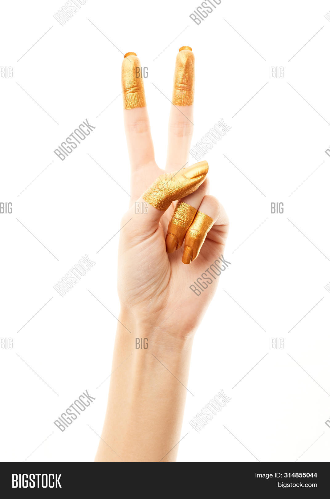 Hands Gold Paint. Image & Photo (Free Trial) | Bigstock