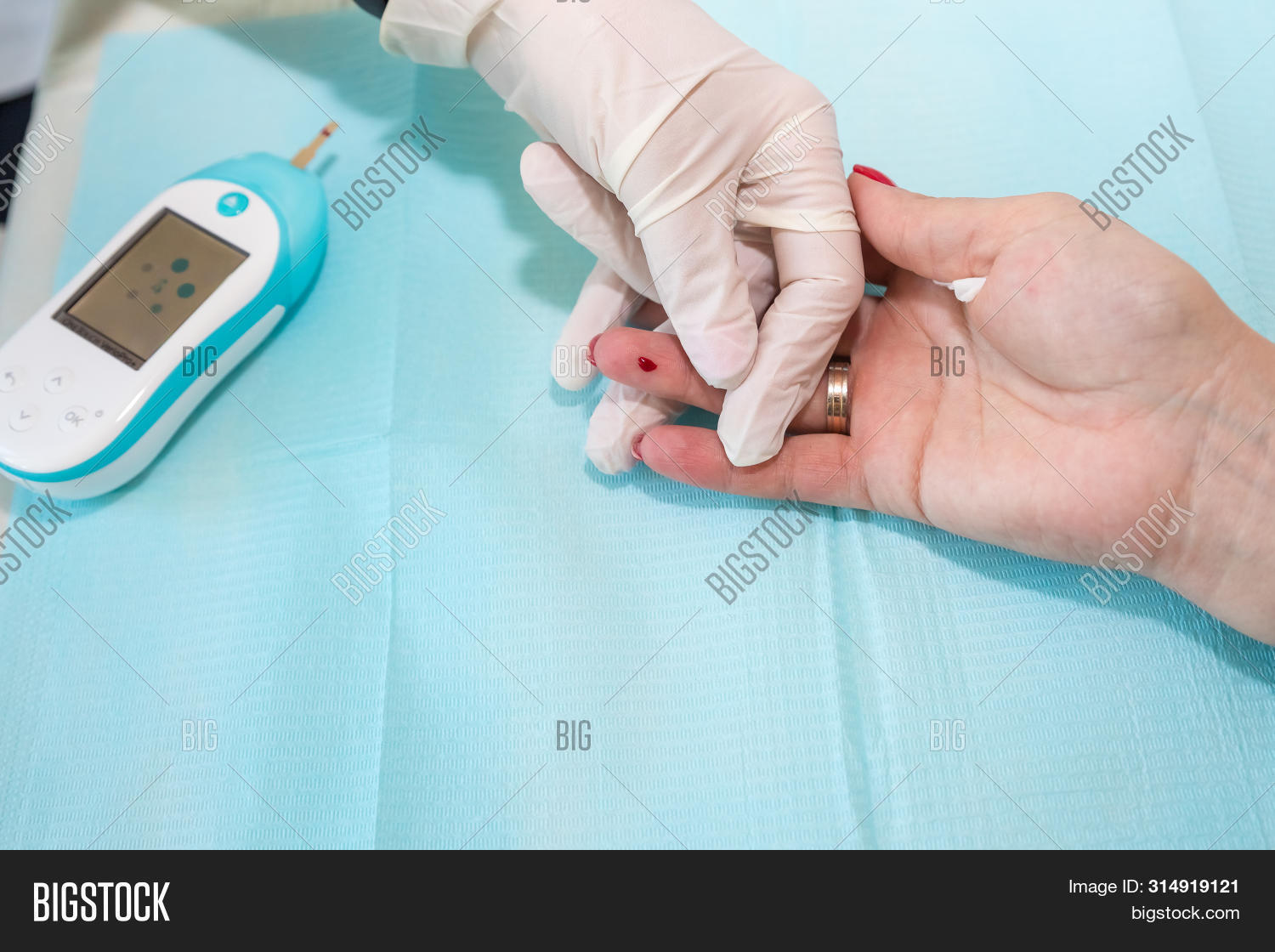 Measuring Blood Sugar. Image & Photo (Free Trial) | Bigstock