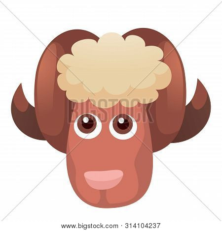 Head Cute Ram Icon. Vector & Photo (Free Trial) | Bigstock