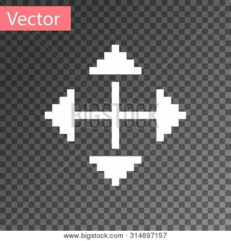 White Pixel Arrows Vector & Photo (Free Trial) | Bigstock