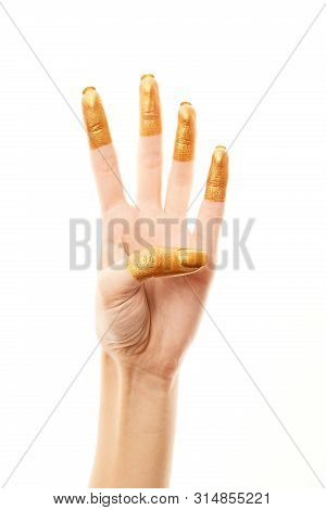 Hands Gold Paint. Image & Photo (Free Trial) | Bigstock