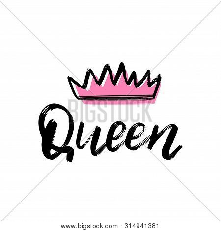 Queen. Typography Vector & Photo (Free Trial) | Bigstock