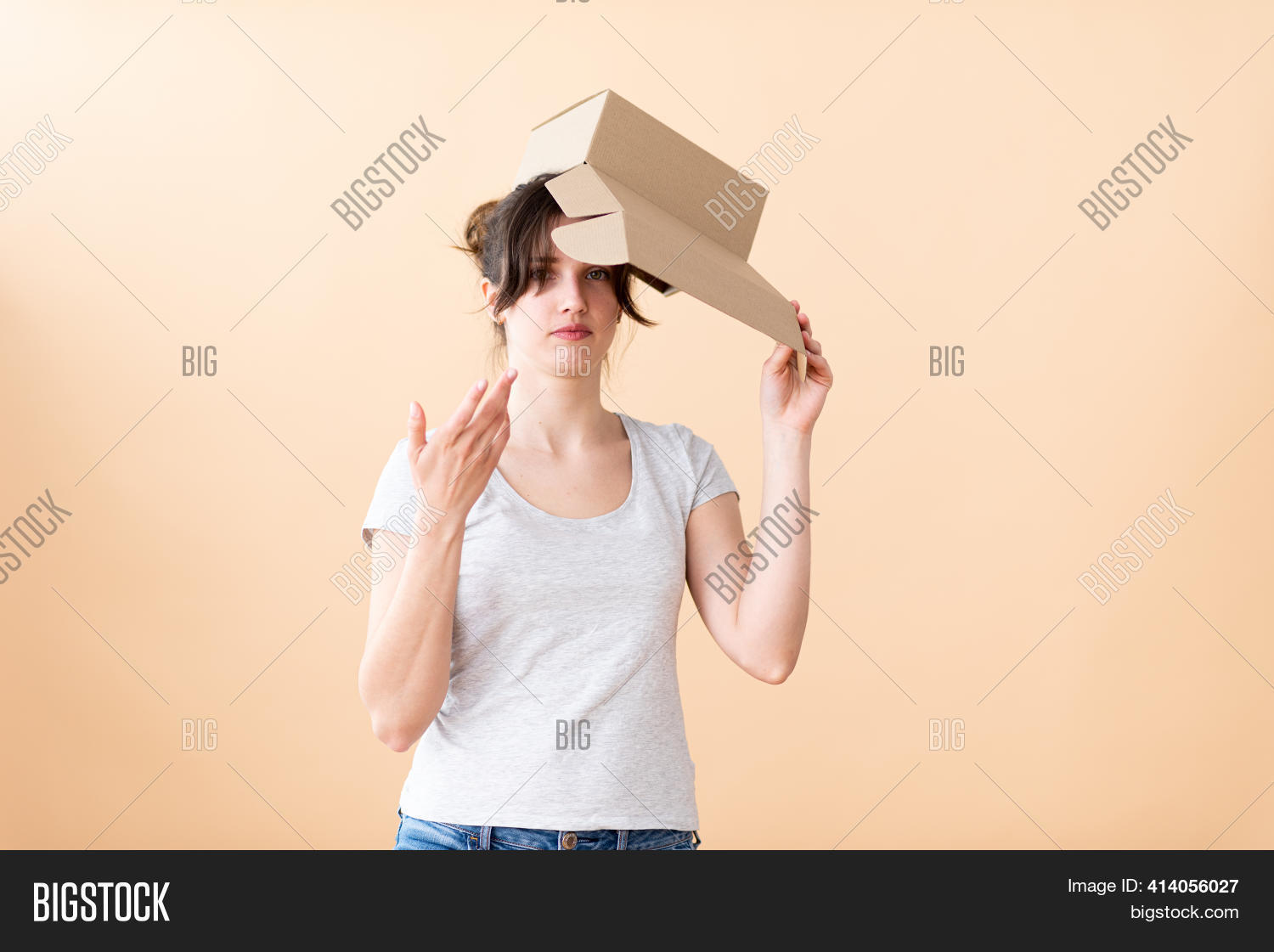 Shocked Girl Holds Image & Photo (Free Trial) | Bigstock