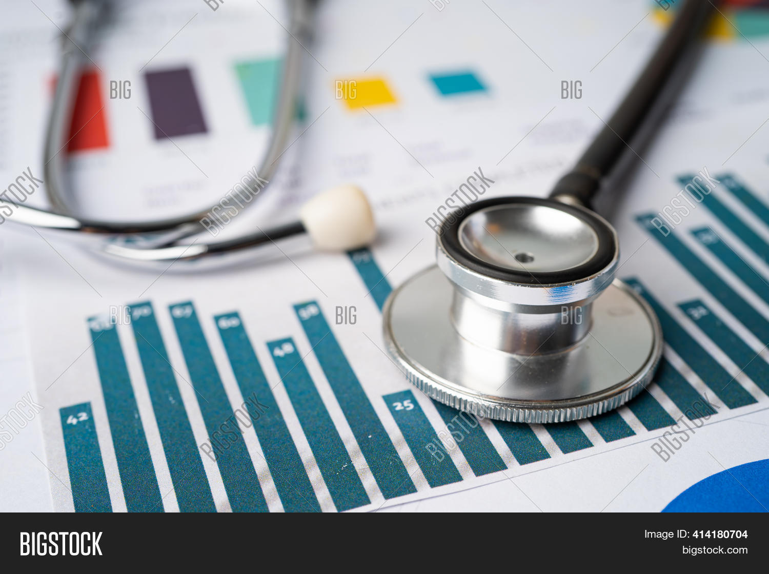 Stethoscope On Charts Image & Photo (Free Trial) | Bigstock