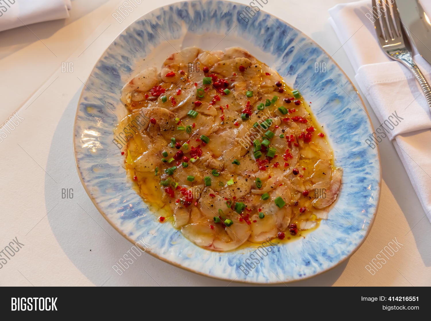 Carpaccio Sea Bass Image & Photo (Free Trial) | Bigstock