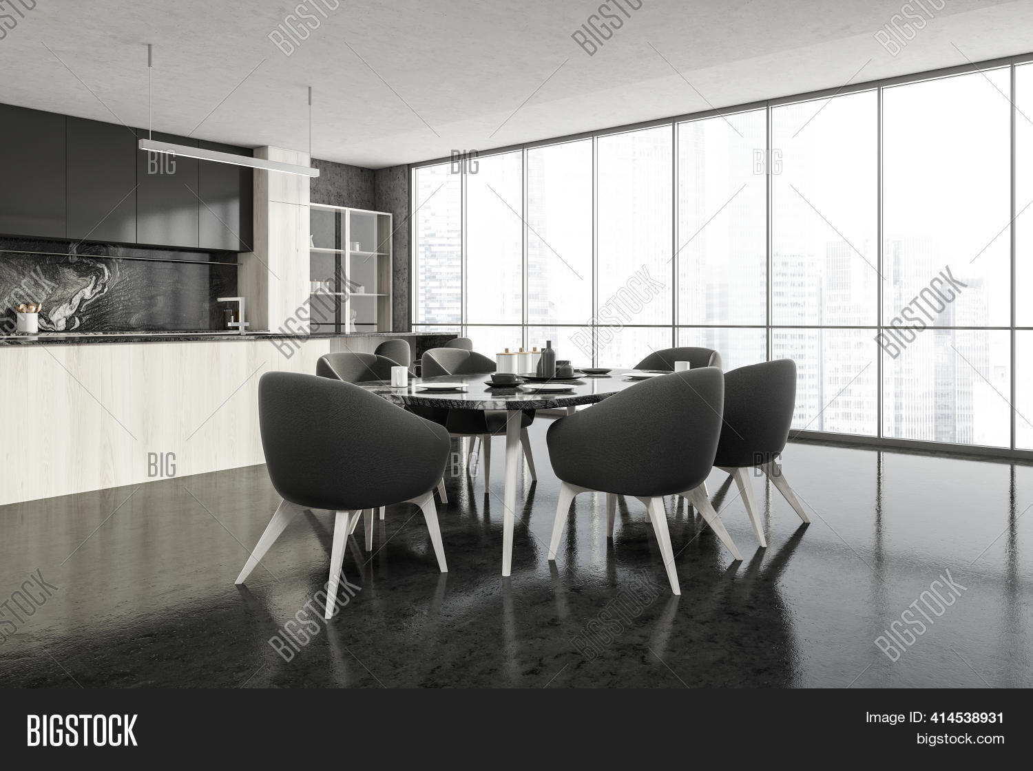 Open Space Eating Room Image & Photo (Free Trial) | Bigstock