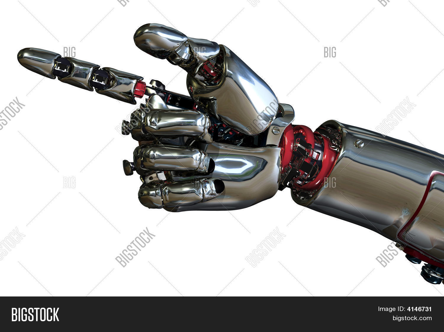 Robot Hand Pointing Image & Photo (Free Trial) | Bigstock