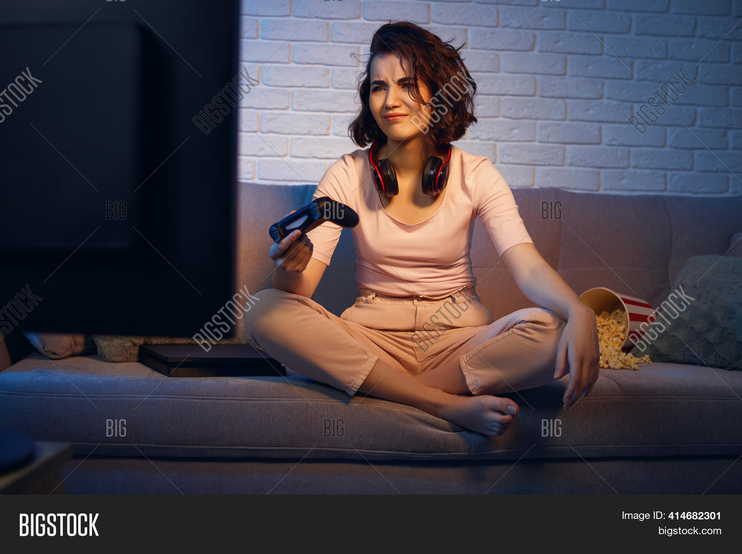 Involved Gamer Girl Image & Photo (Free Trial) | Bigstock
