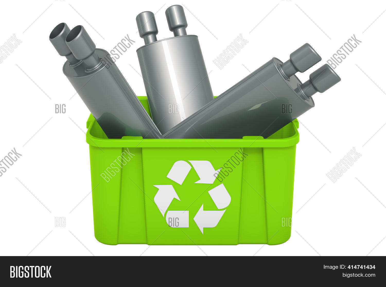 Recycling Trashcan Car Image & Photo (Free Trial) | Bigstock