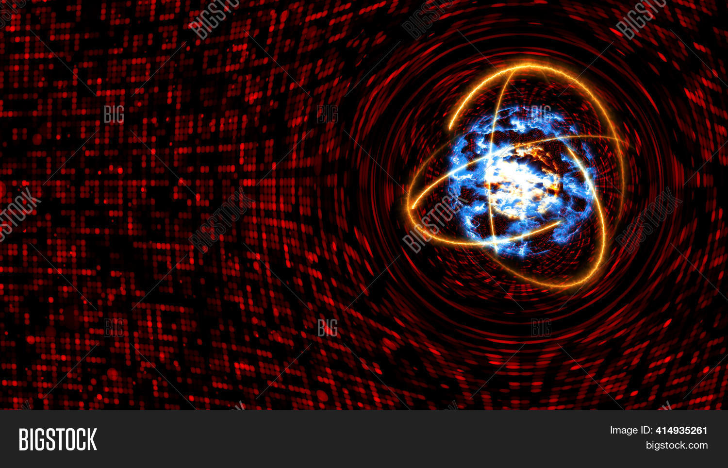 Quantum Light Red Core Image & Photo (Free Trial) | Bigstock
