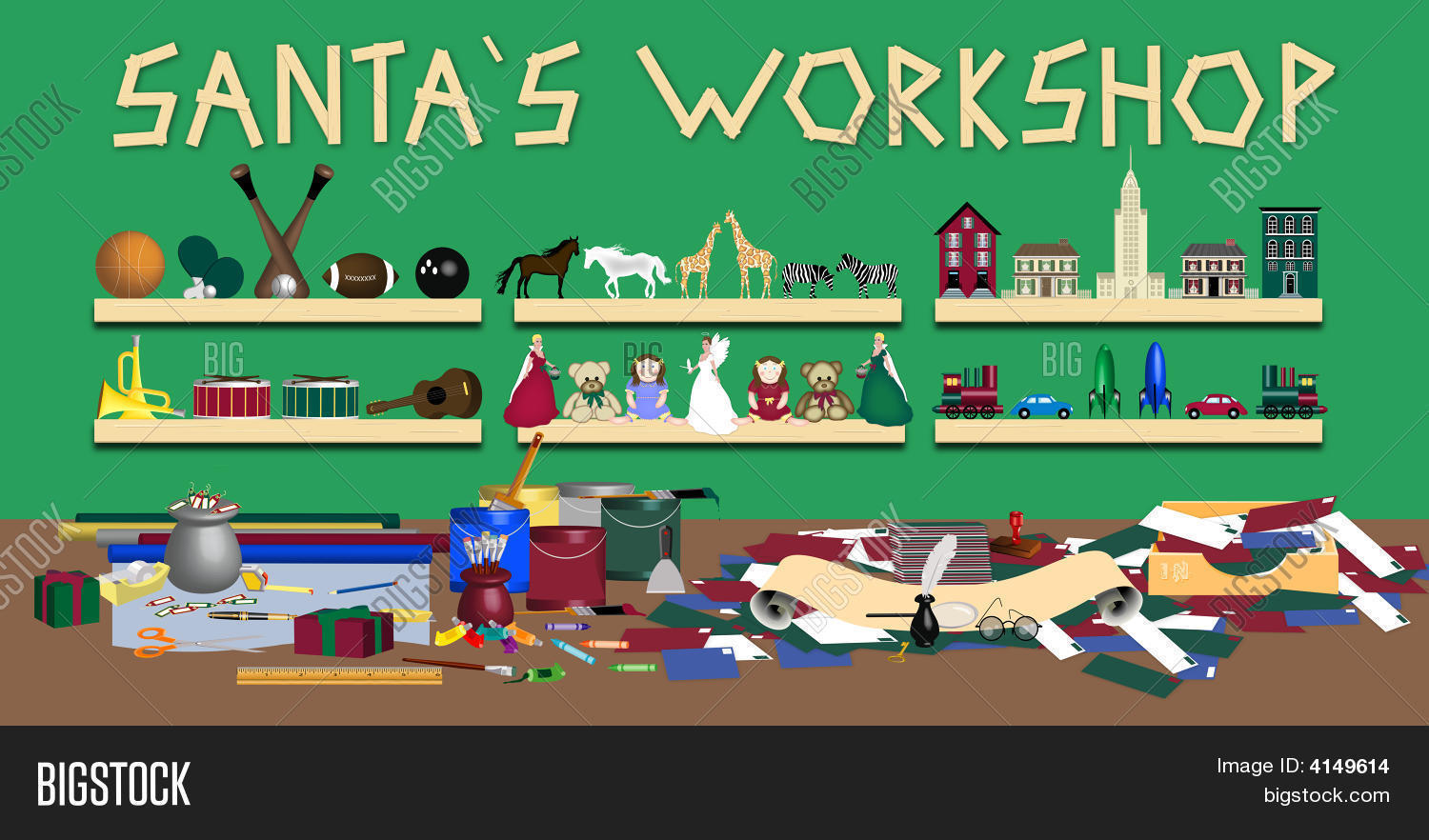 Santas Workshop Image & Photo (Free Trial) | Bigstock