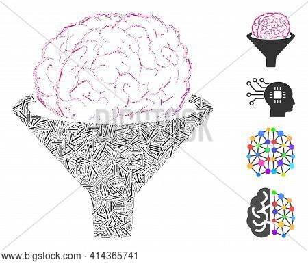 Line Collage Brain Vector & Photo (Free Trial) | Bigstock