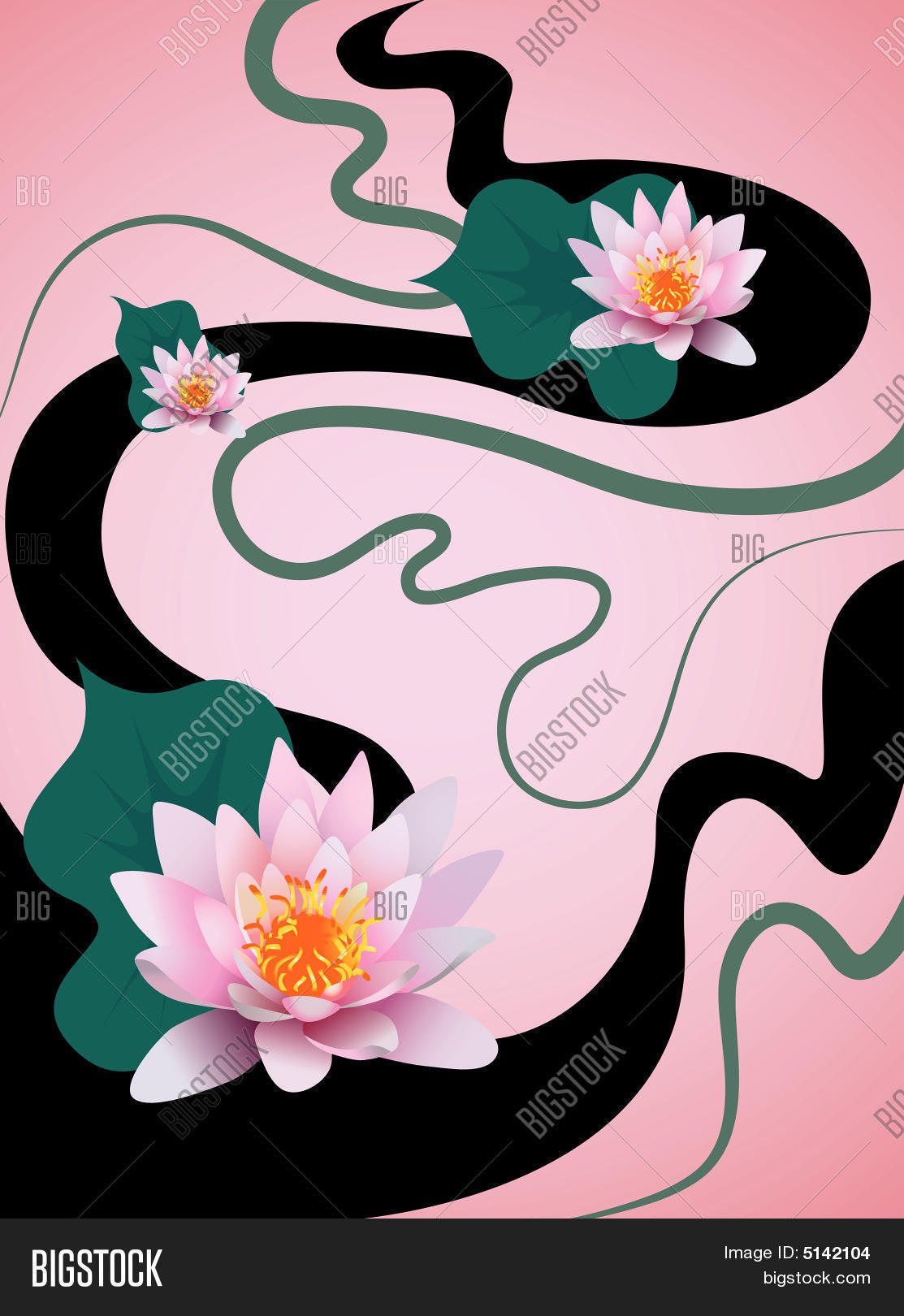 Lotus Background Vector & Photo (Free Trial) | Bigstock