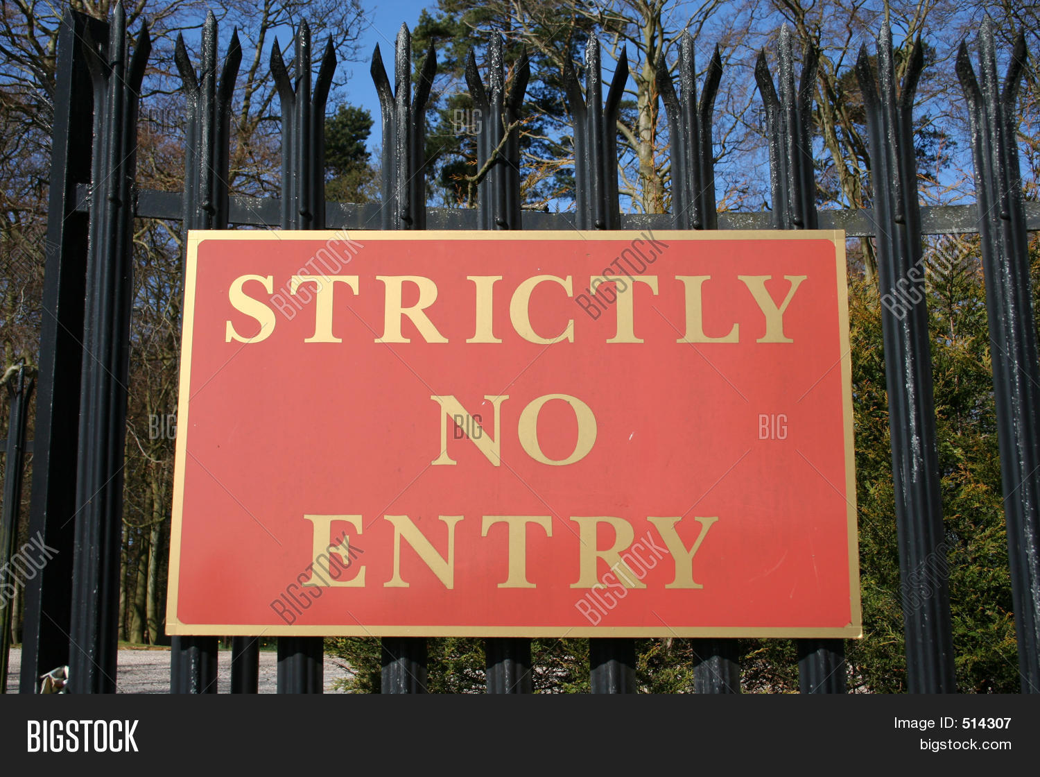 Strictly No Entry Sign Image & Photo (Free Trial) | Bigstock