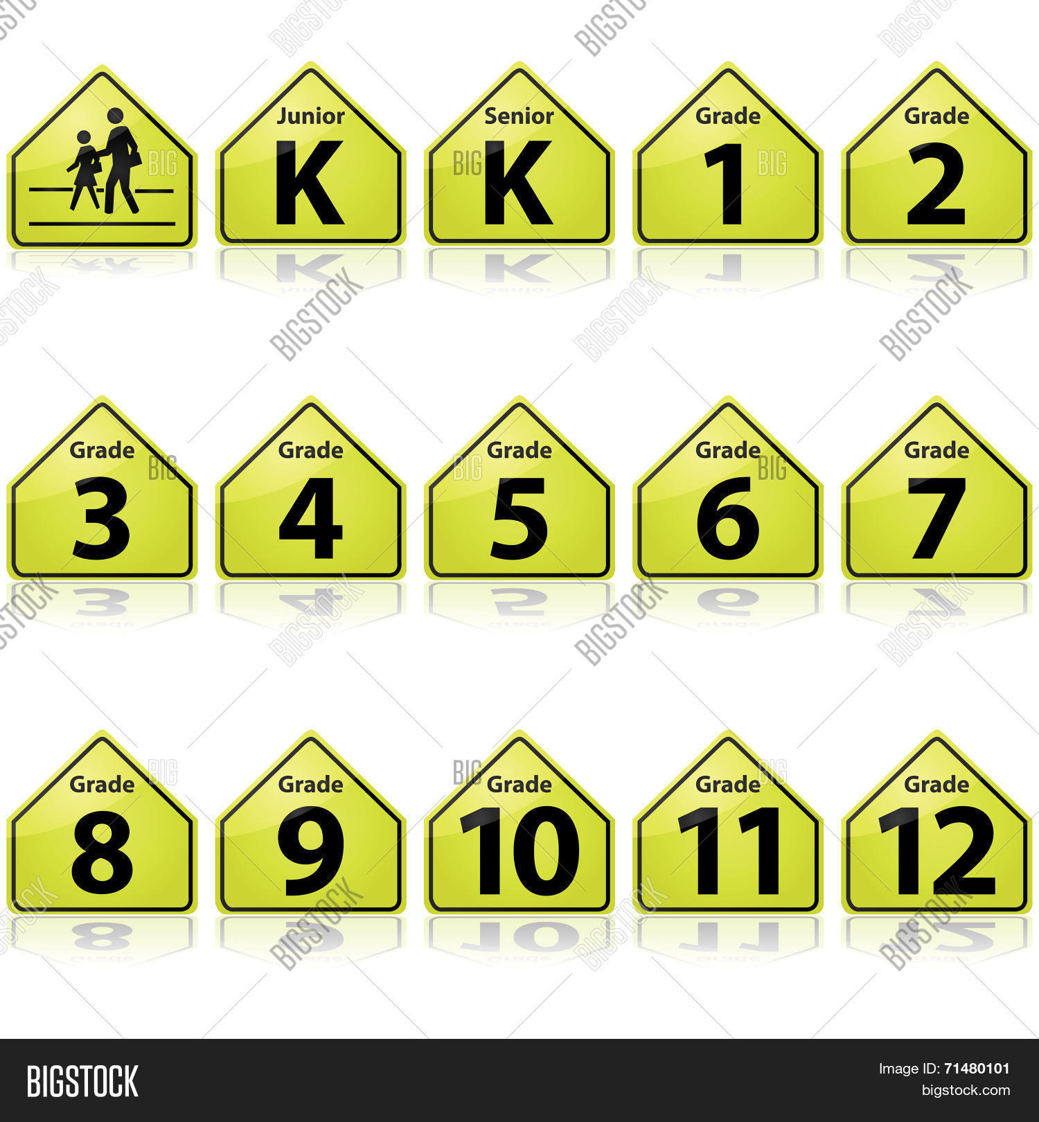 School Signs Vector & Photo (Free Trial) | Bigstock