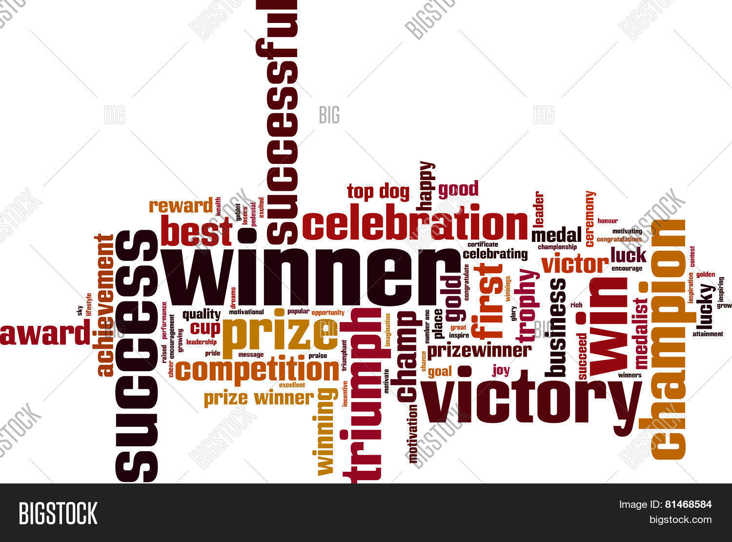 Winner Word Cloud Vector & Photo (Free Trial) | Bigstock