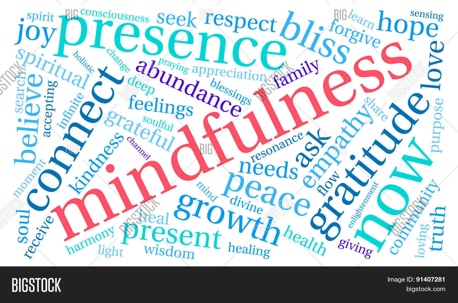 Mindfulness Word Cloud Image & Photo (Free Trial) | Bigstock