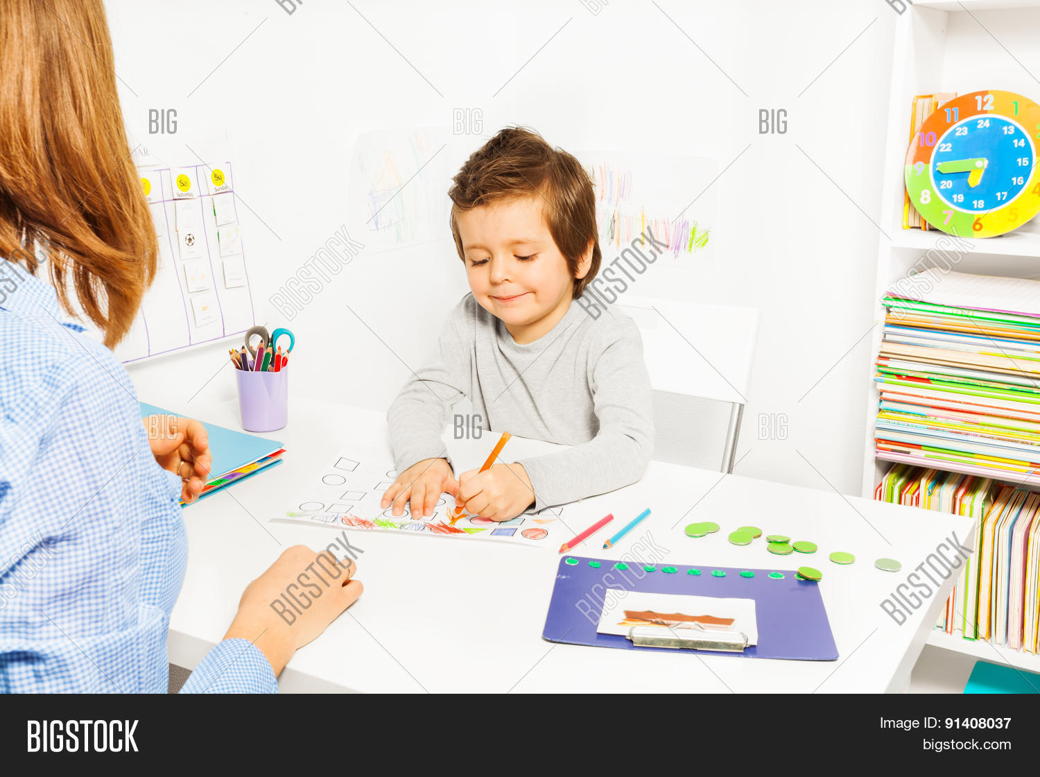 Boy Colors Shapes Image & Photo (Free Trial) | Bigstock