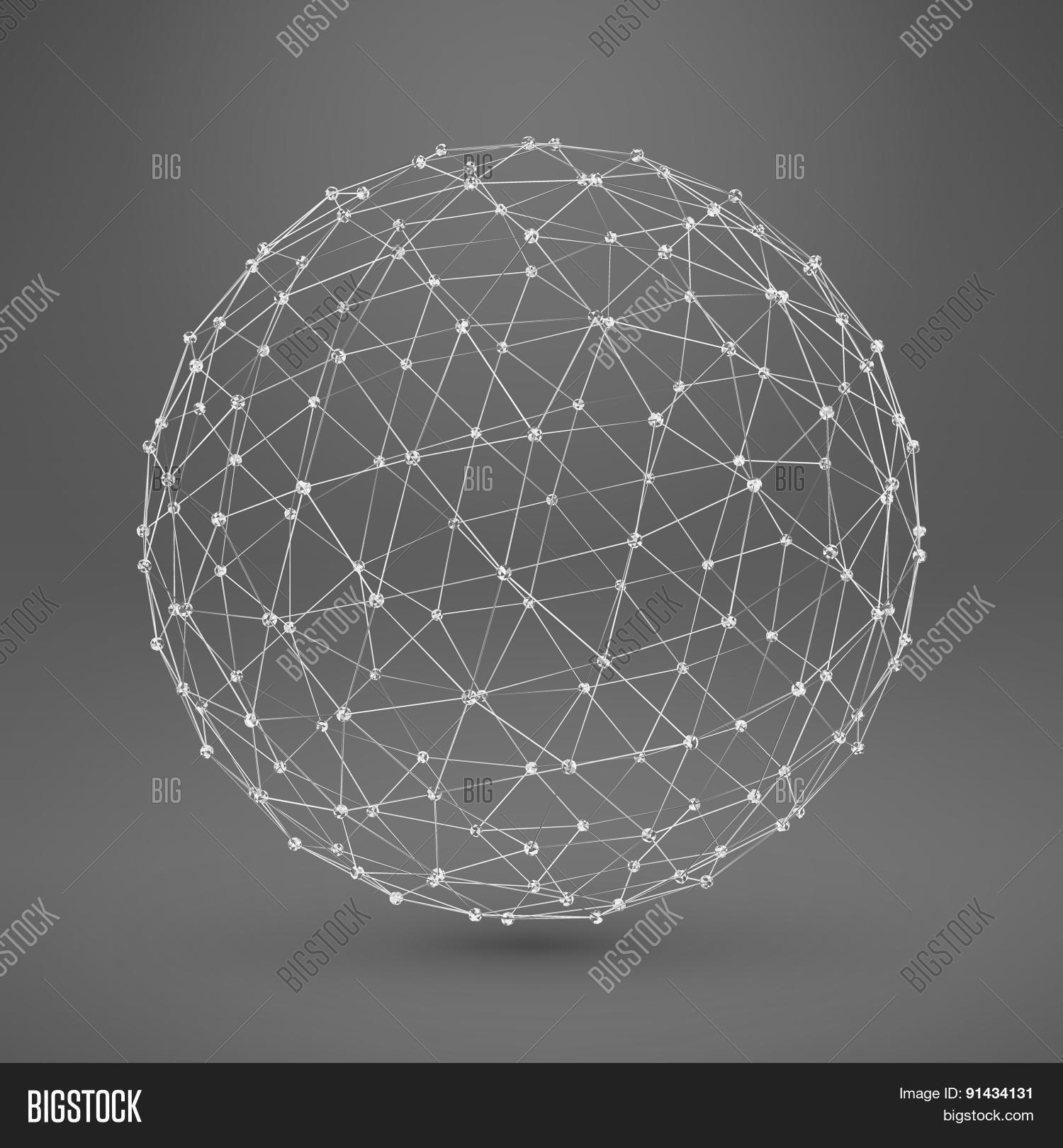 Wireframe Polygonal Vector & Photo (Free Trial) | Bigstock