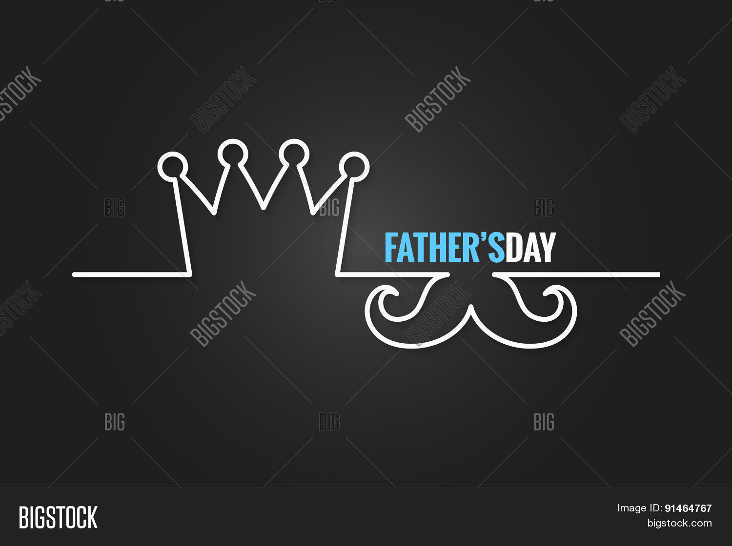 Fathers Day Line Vector & Photo (Free Trial) | Bigstock