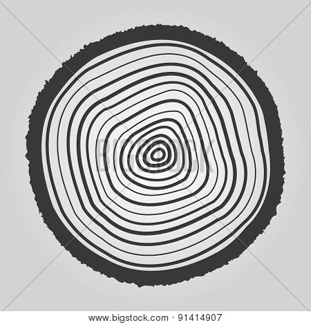 Tree Rings Icon. Tree Vector & Photo (Free Trial) | Bigstock