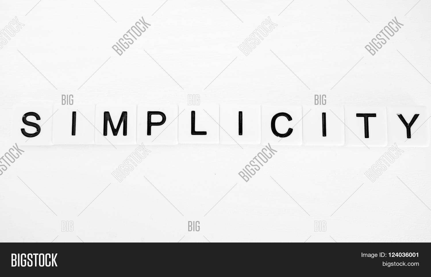Word Simplicity Black Image & Photo (Free Trial) | Bigstock