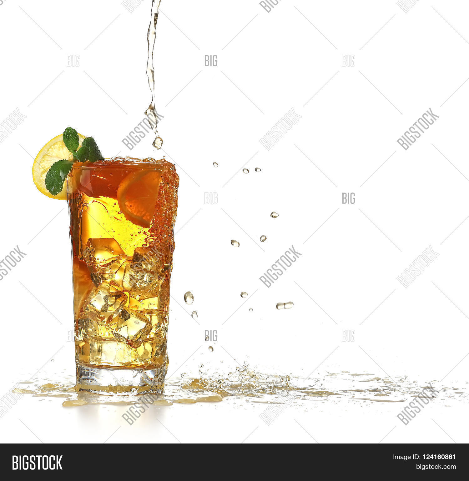 Fresh Iced Tea Pouring Image & Photo (Free Trial) | Bigstock