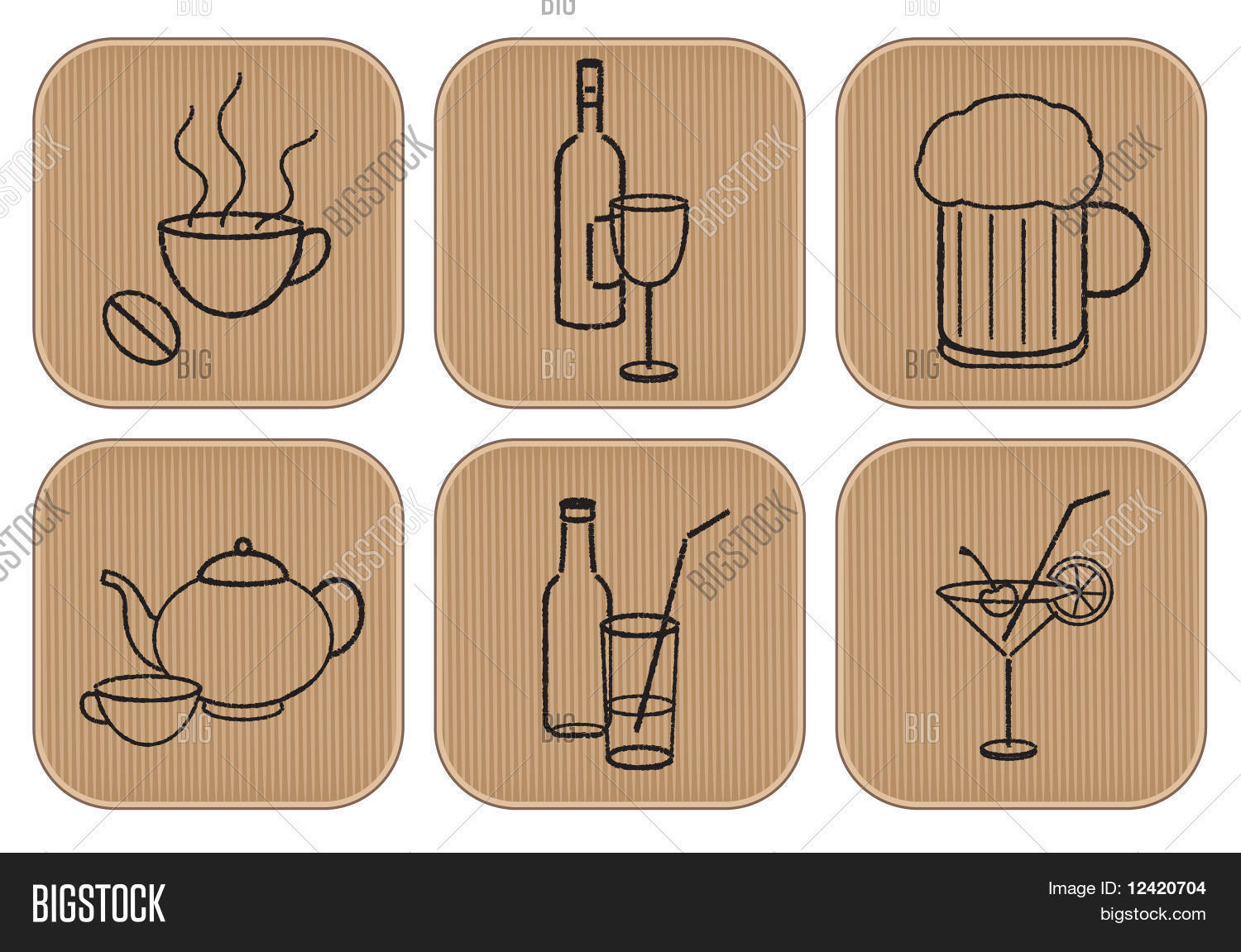 Restaurant Beverages Vector & Photo (Free Trial) | Bigstock